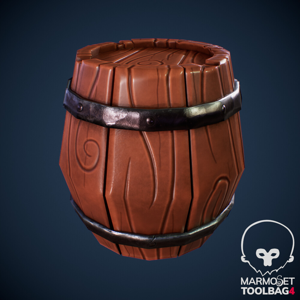 ArtStation - Stylized Barrel