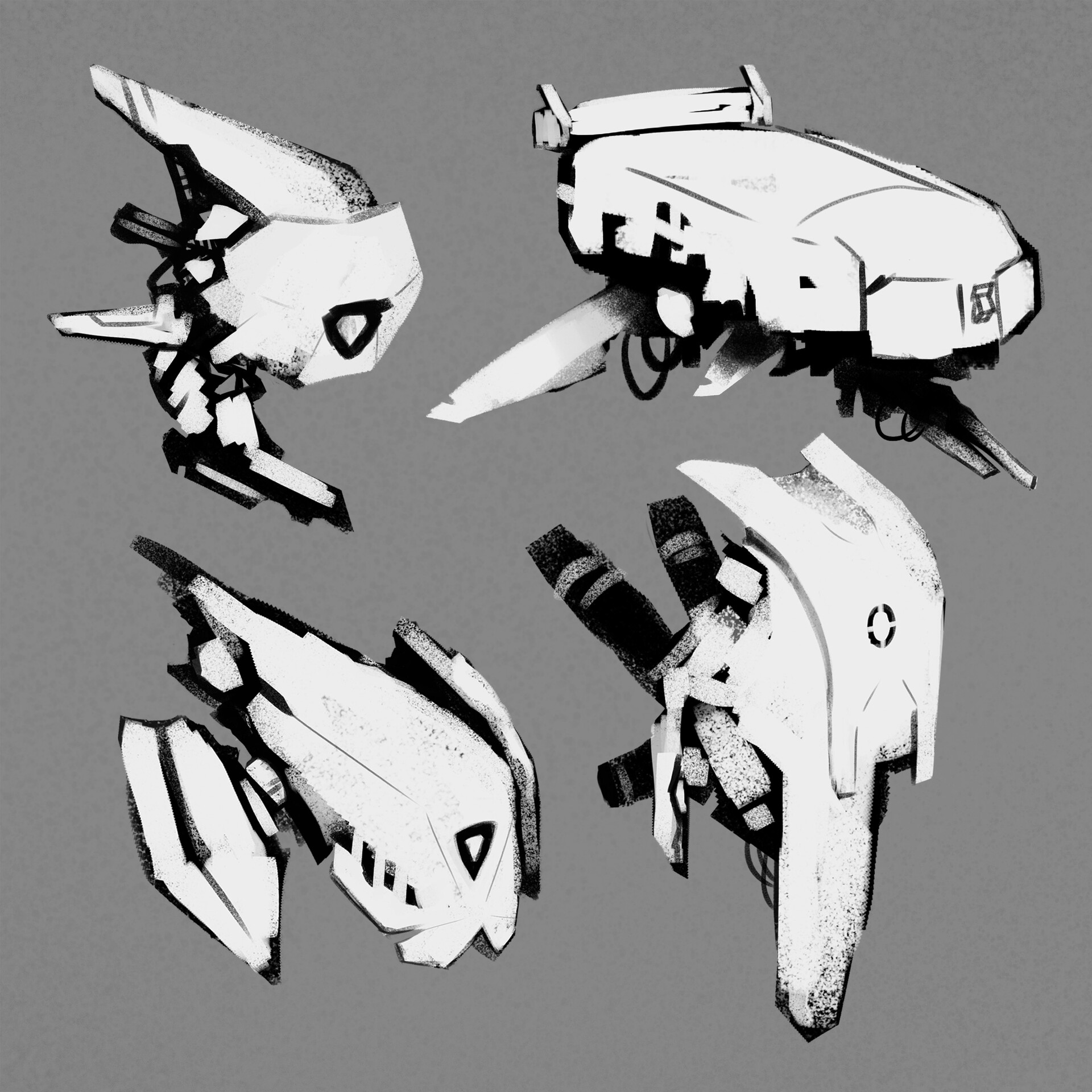 ArtStation - Robot drone - concept art exploration