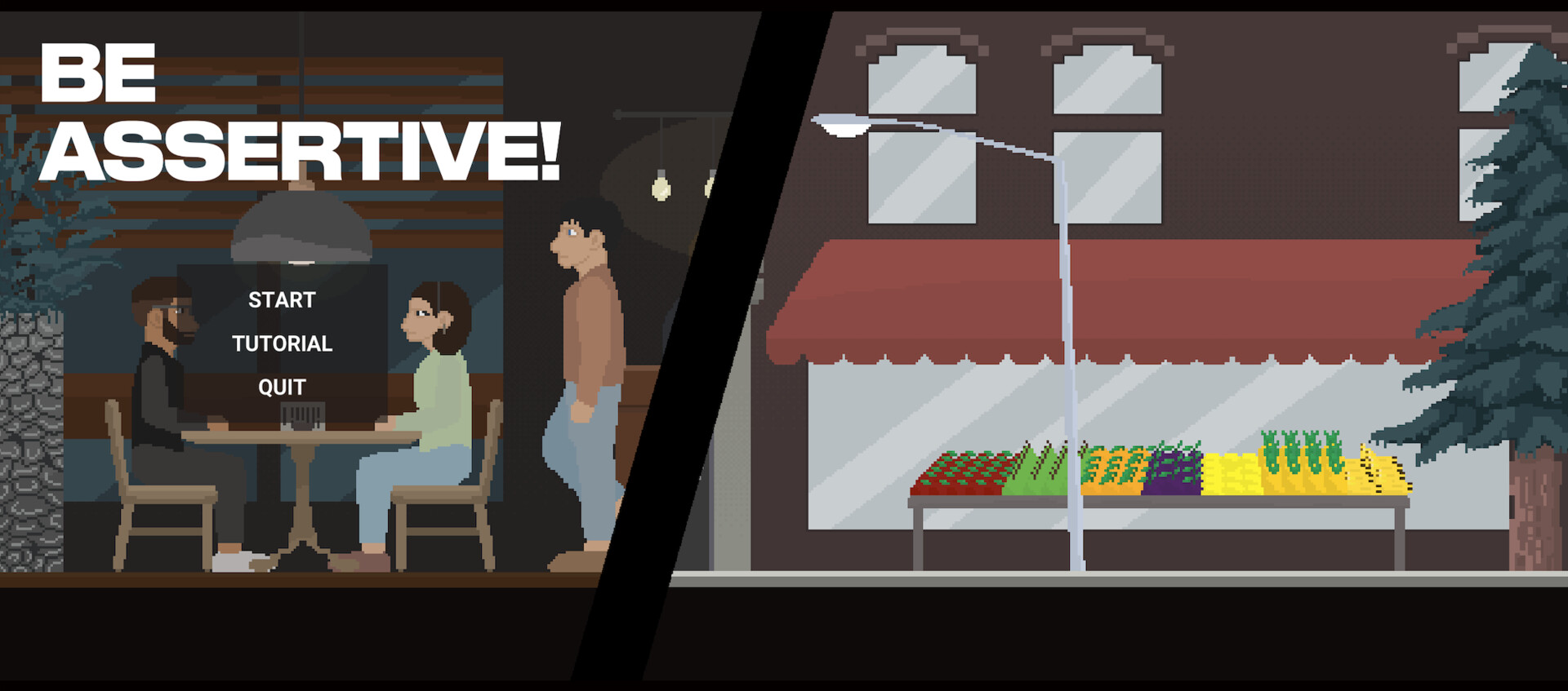 ArtStation - Be Assertive! - Main Menu Design