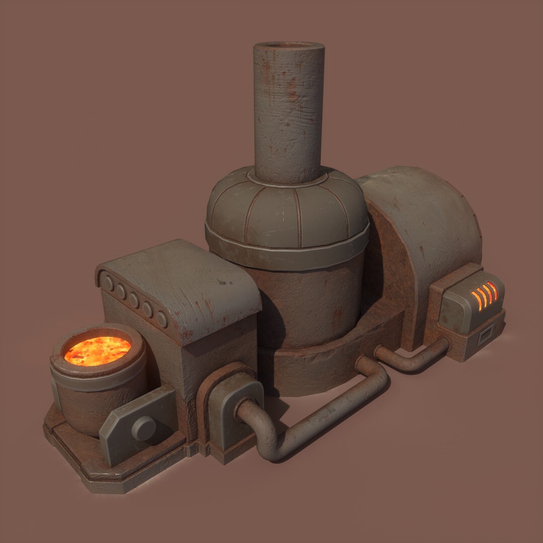 ArtStation - Stylized Sci-fi Fantasy Megaforge