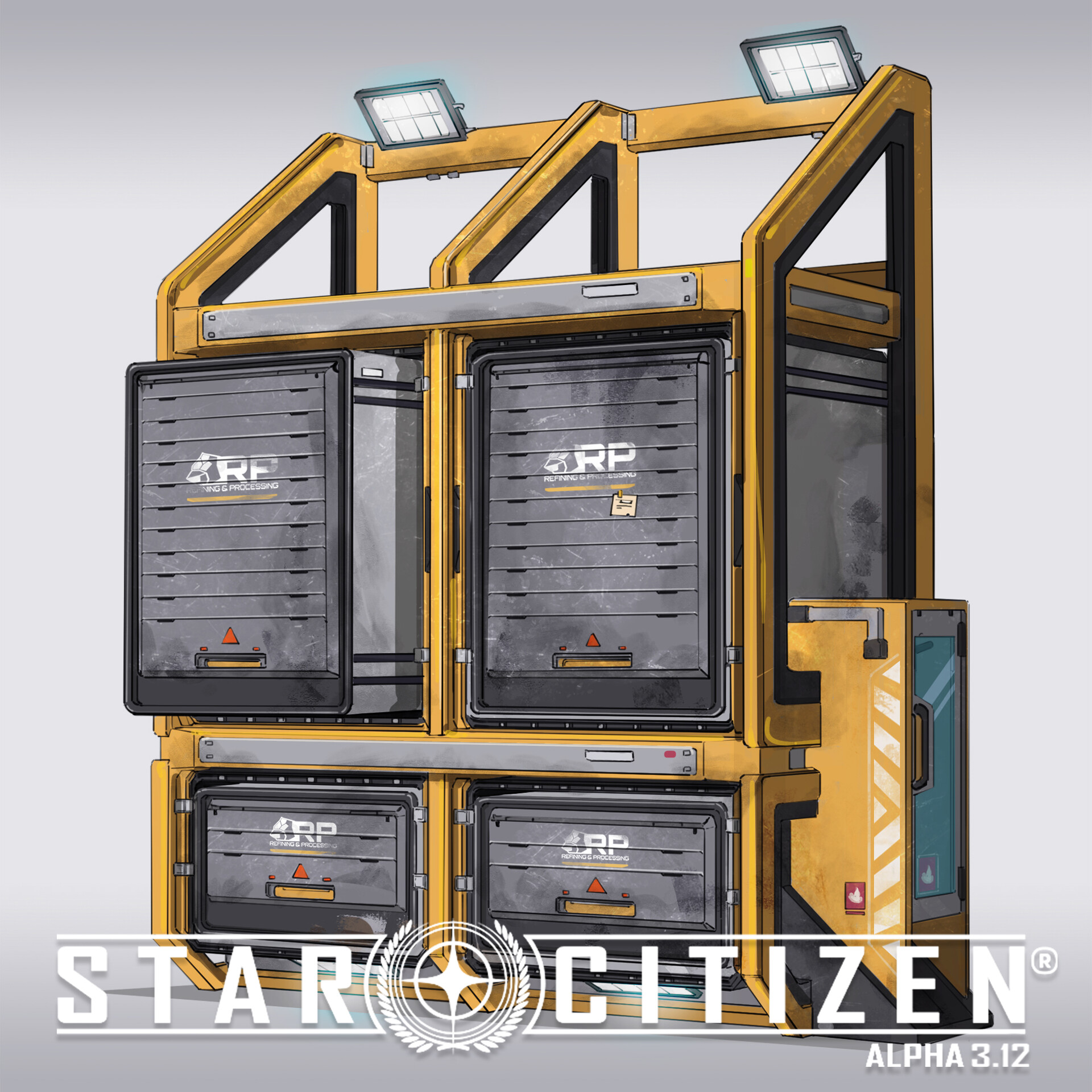 ArtStation - Star Citizen - Refinery Deck Props