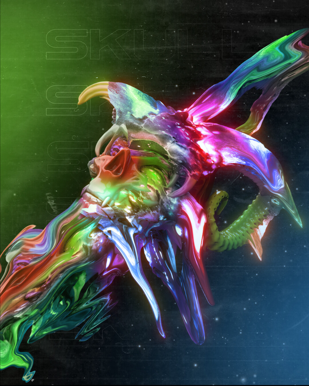 ArtStation - Abstract skull