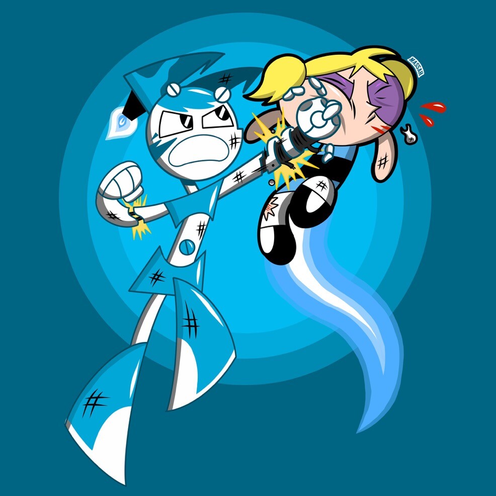 ArtStation - XJ9 vs Bubbles (2020)