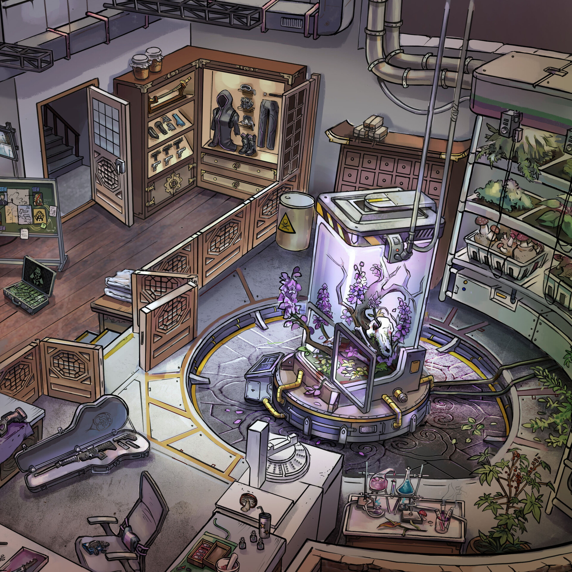 ArtStation - Aconite's house and Secret base