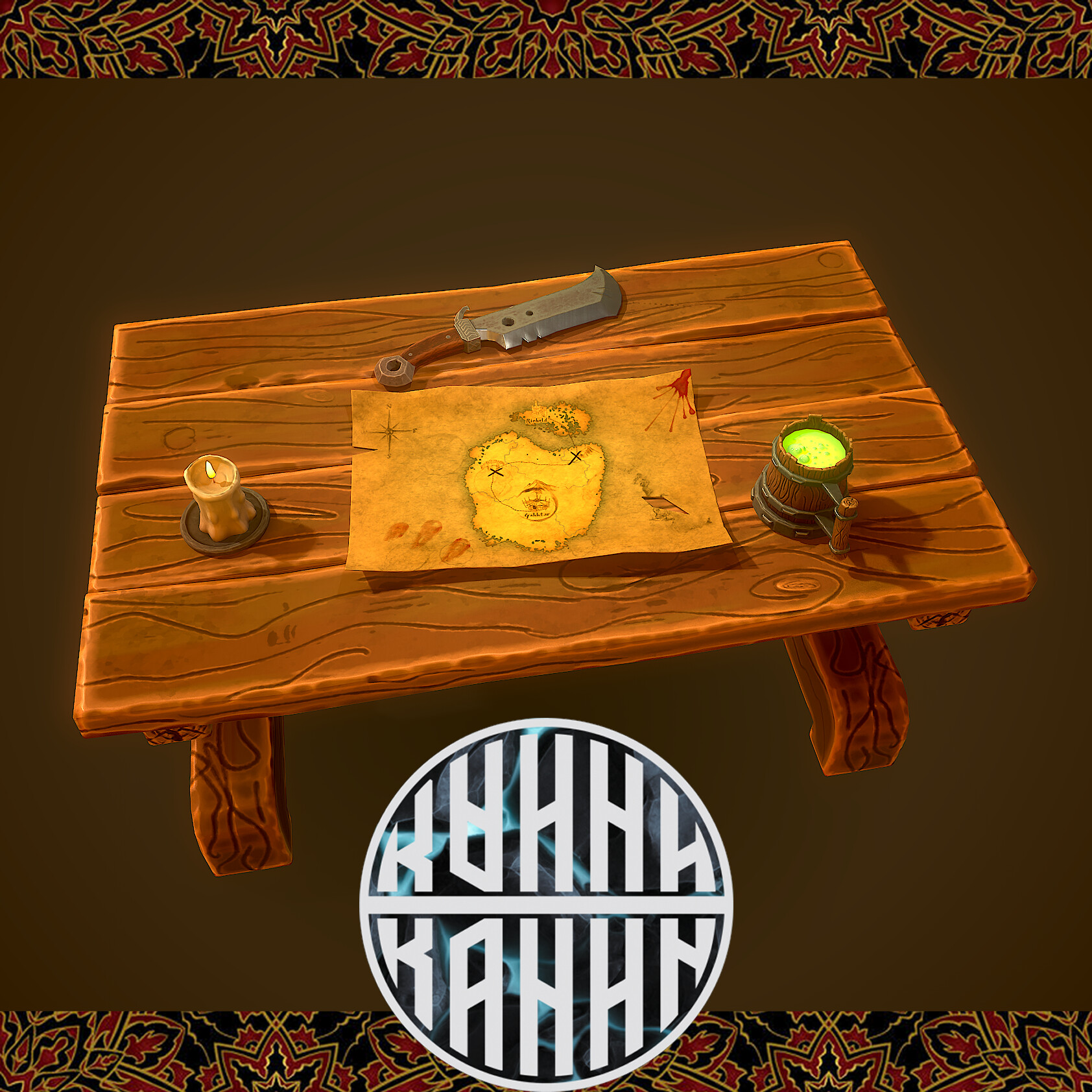 ArtStation - Mercenary Stylized Table