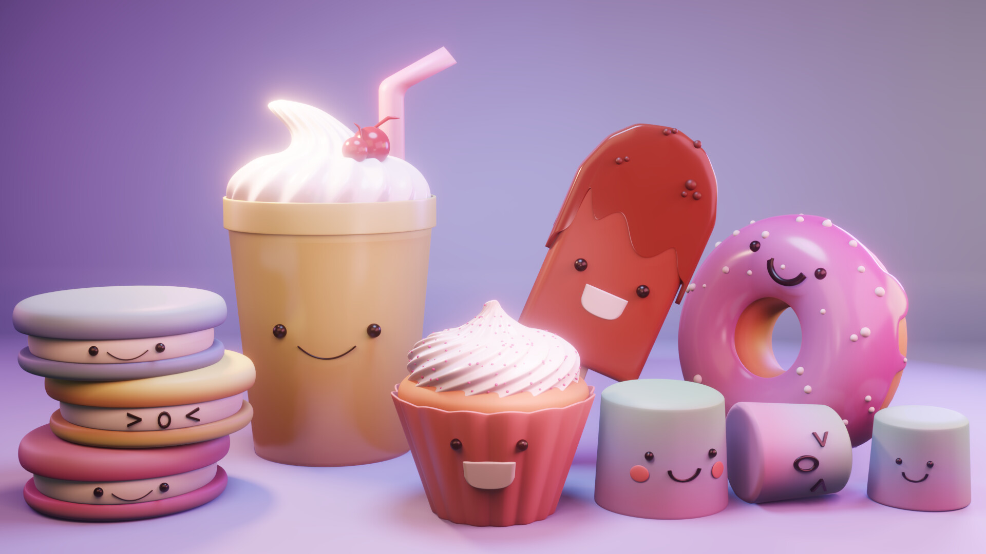 ArtStation - Cute Food