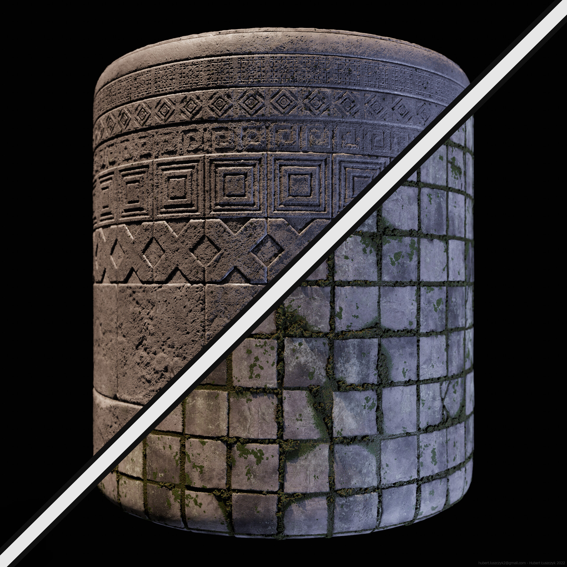 ArtStation - Stone Trim Sheet & Cobblestone Material
