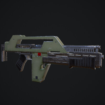 ArtStation - Alien Pulse Rifle
