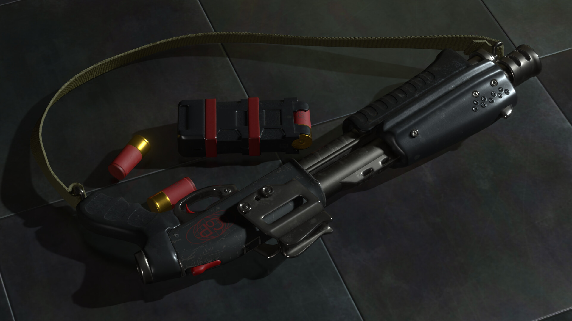 ArtStation - Sci-fi shotgun