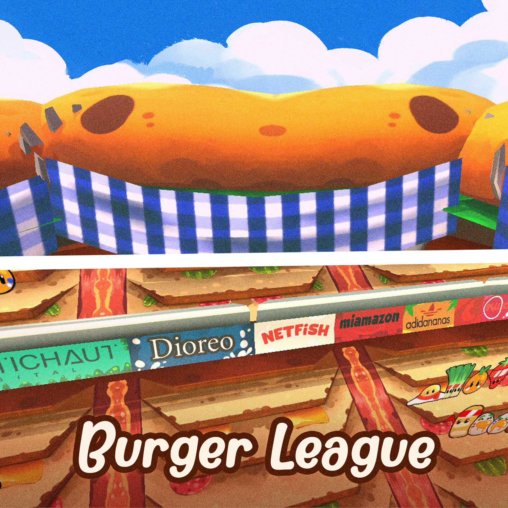 ArtStation - Burger League - Environment & Texturing