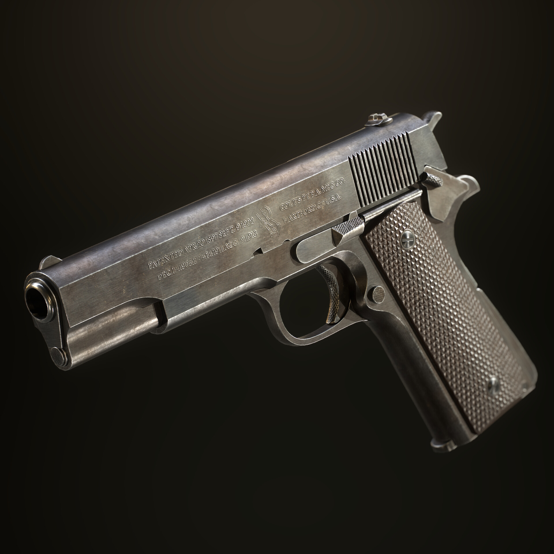 ArtStation - Colt 1911A1 Game Model