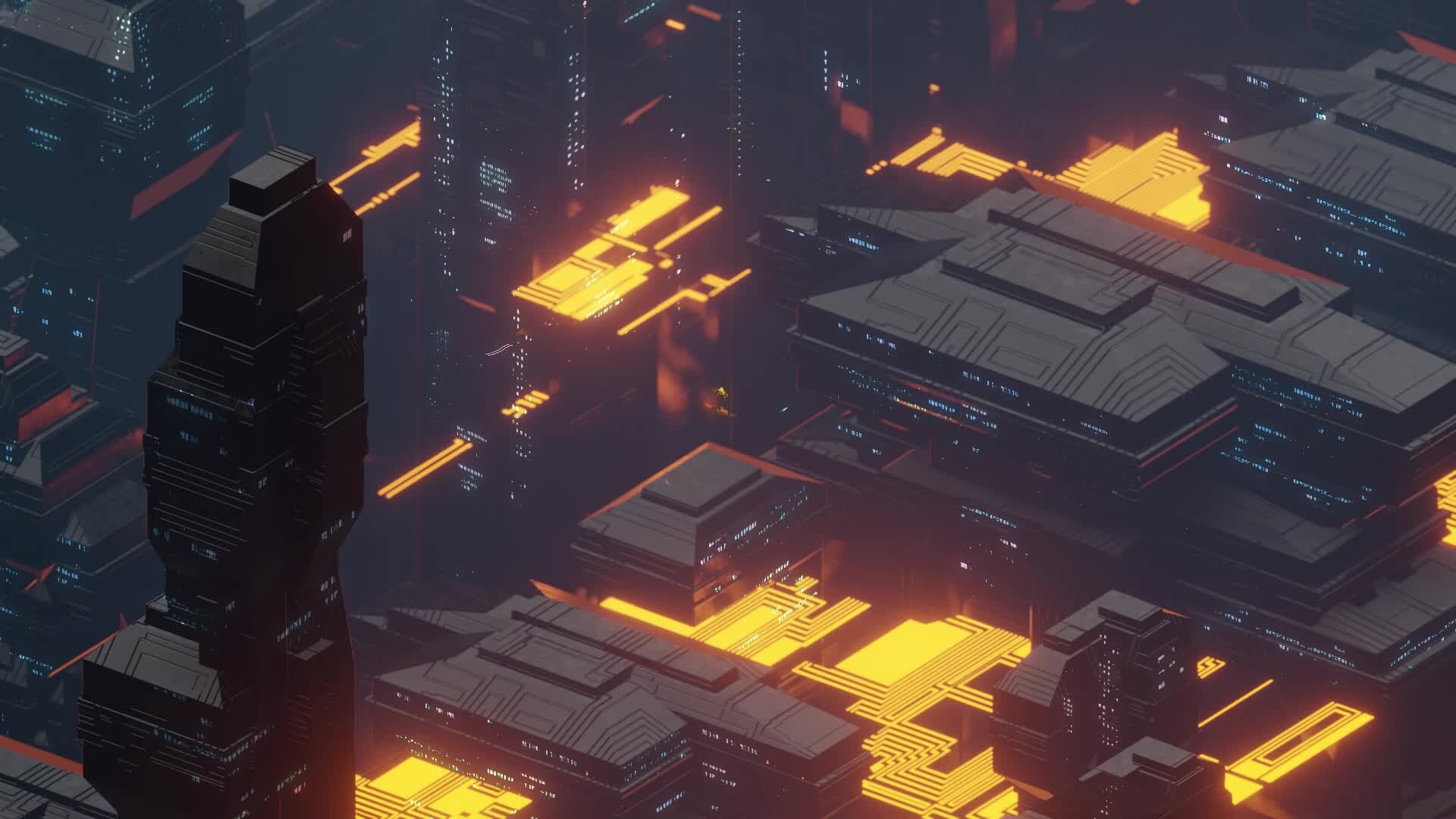 ArtStation - circuit board city