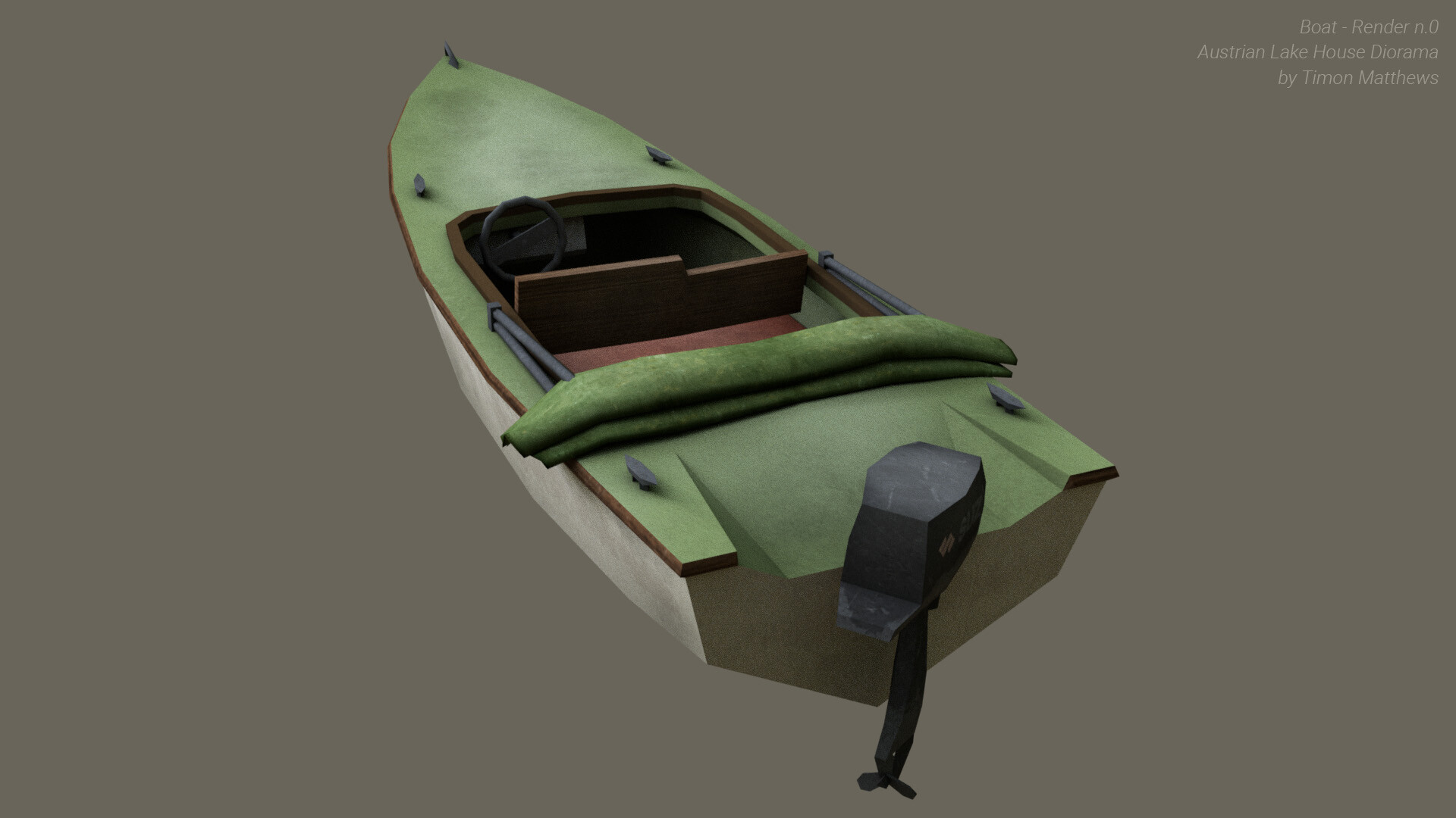ArtStation - Small Motorboat