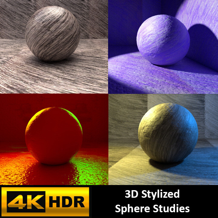 ArtStation - Shading A Stylized Sphere: 3D Studies