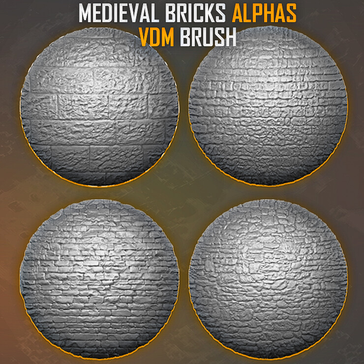 Alphas for Zbrush store (cloth, fabric, leather, metal)