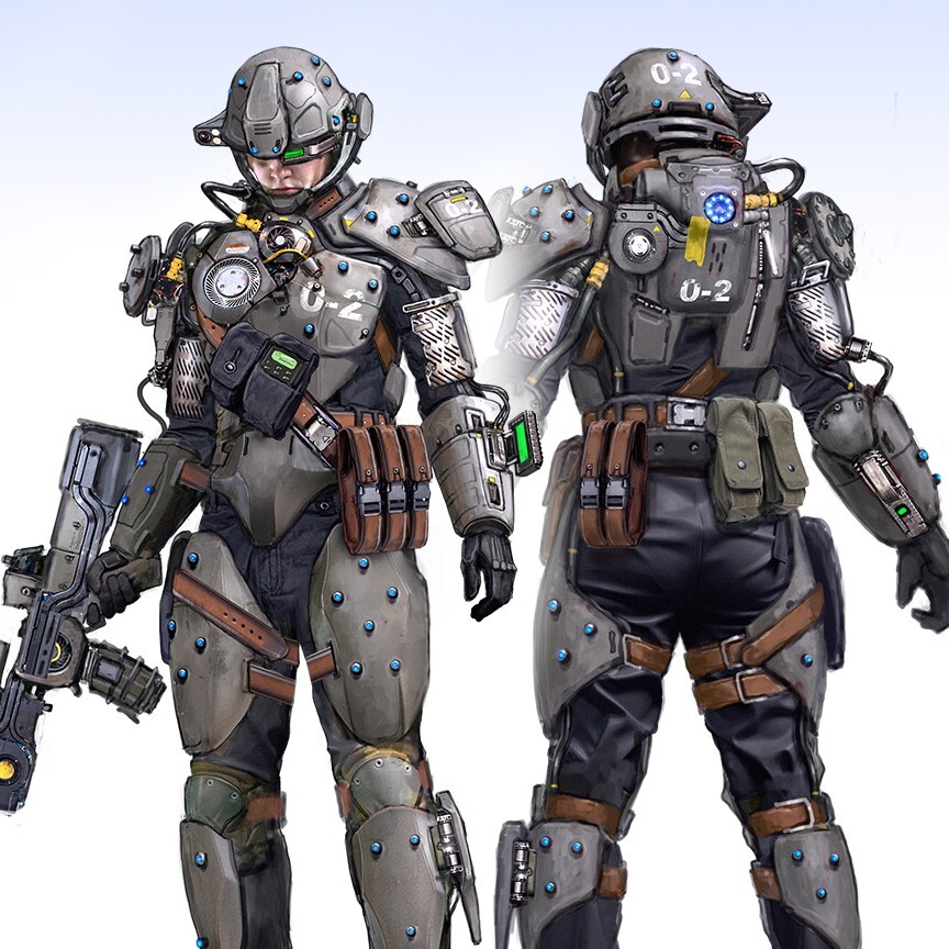 ArtStation - Energy field armor