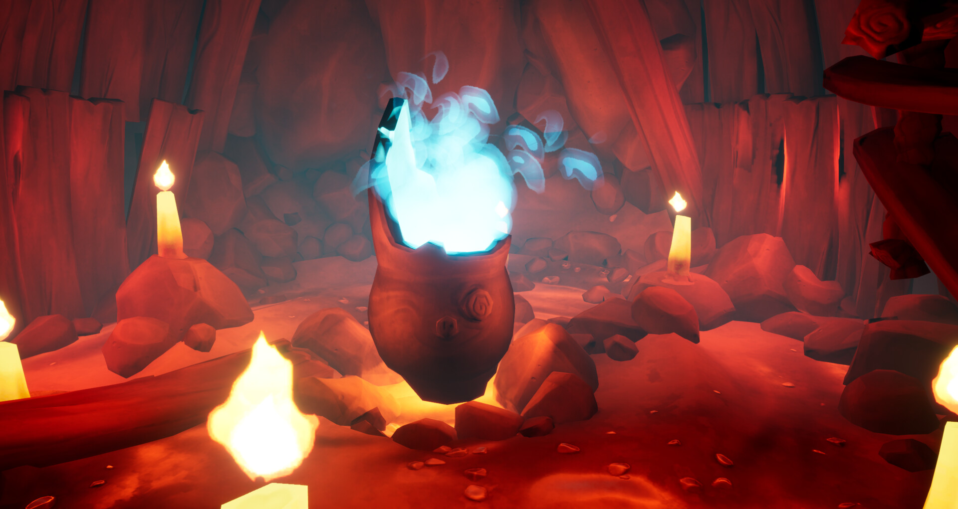 ArtStation - Haunted Cauldron in a Cave