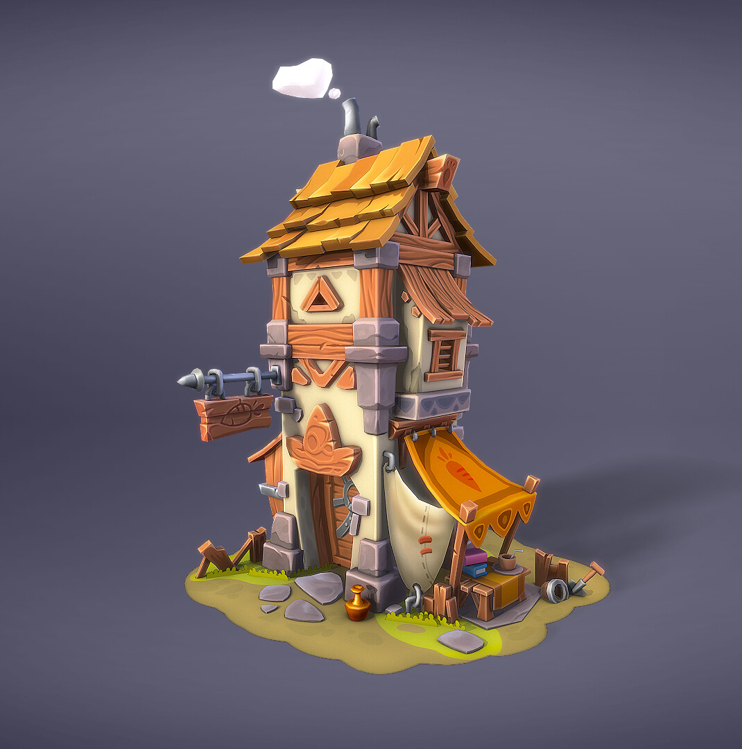 ArtStation - Stylized House