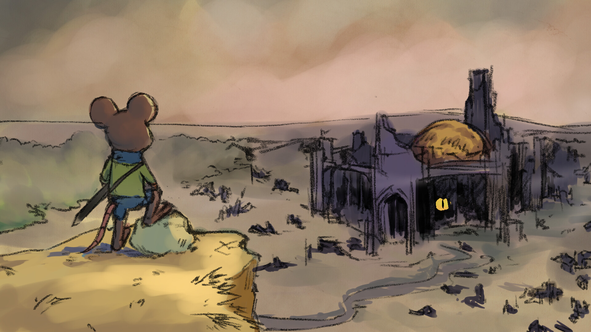 ArtStation - A Tale of Cat and Mouse Cutscene CG Set