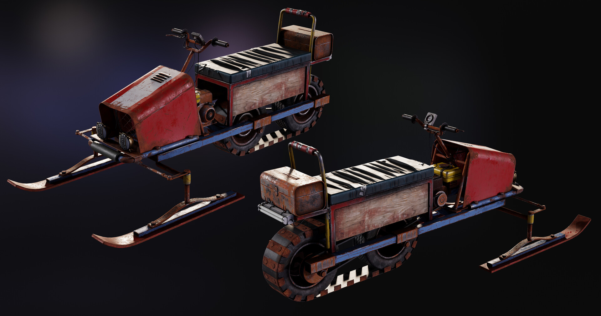 ArtStation - Snowmobiles - Rust