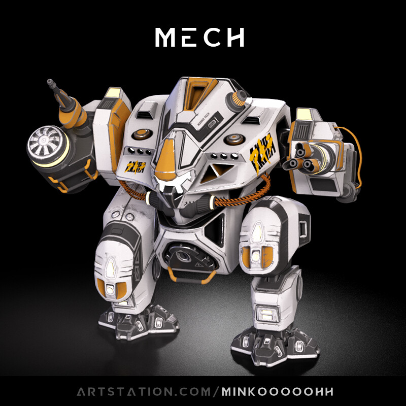 ArtStation - Mech Game Art PBR Process