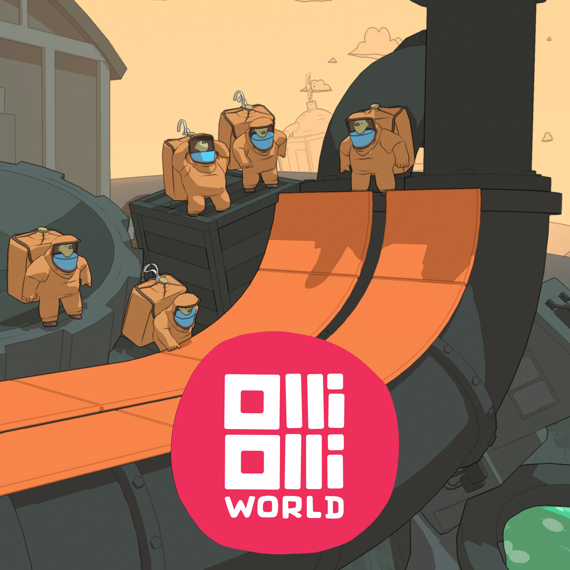 ArtStation - OlliOlli World - Sketchside - Landfill Mountain