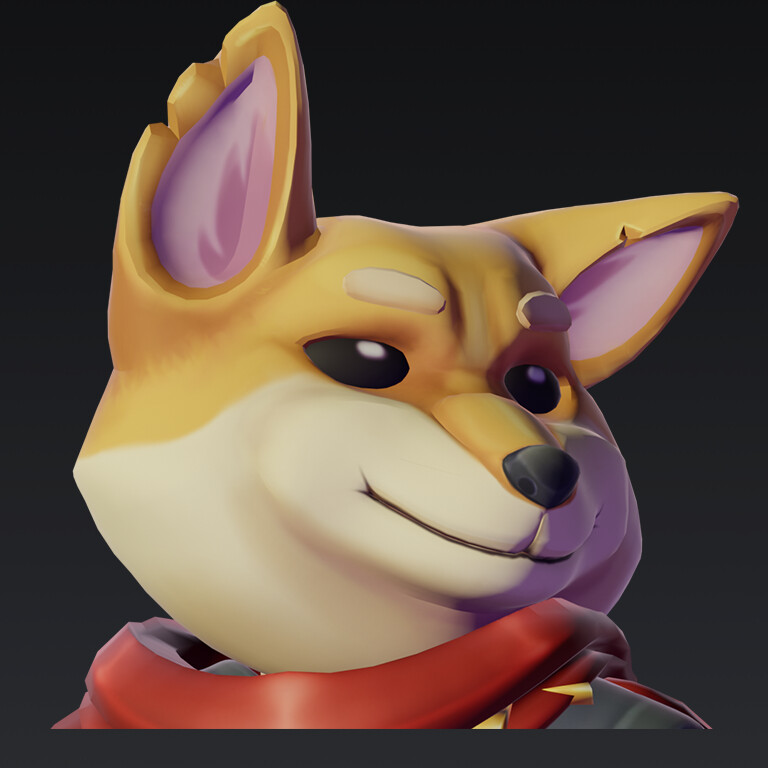 ArtStation - Ninja Doggo [COMMISH]