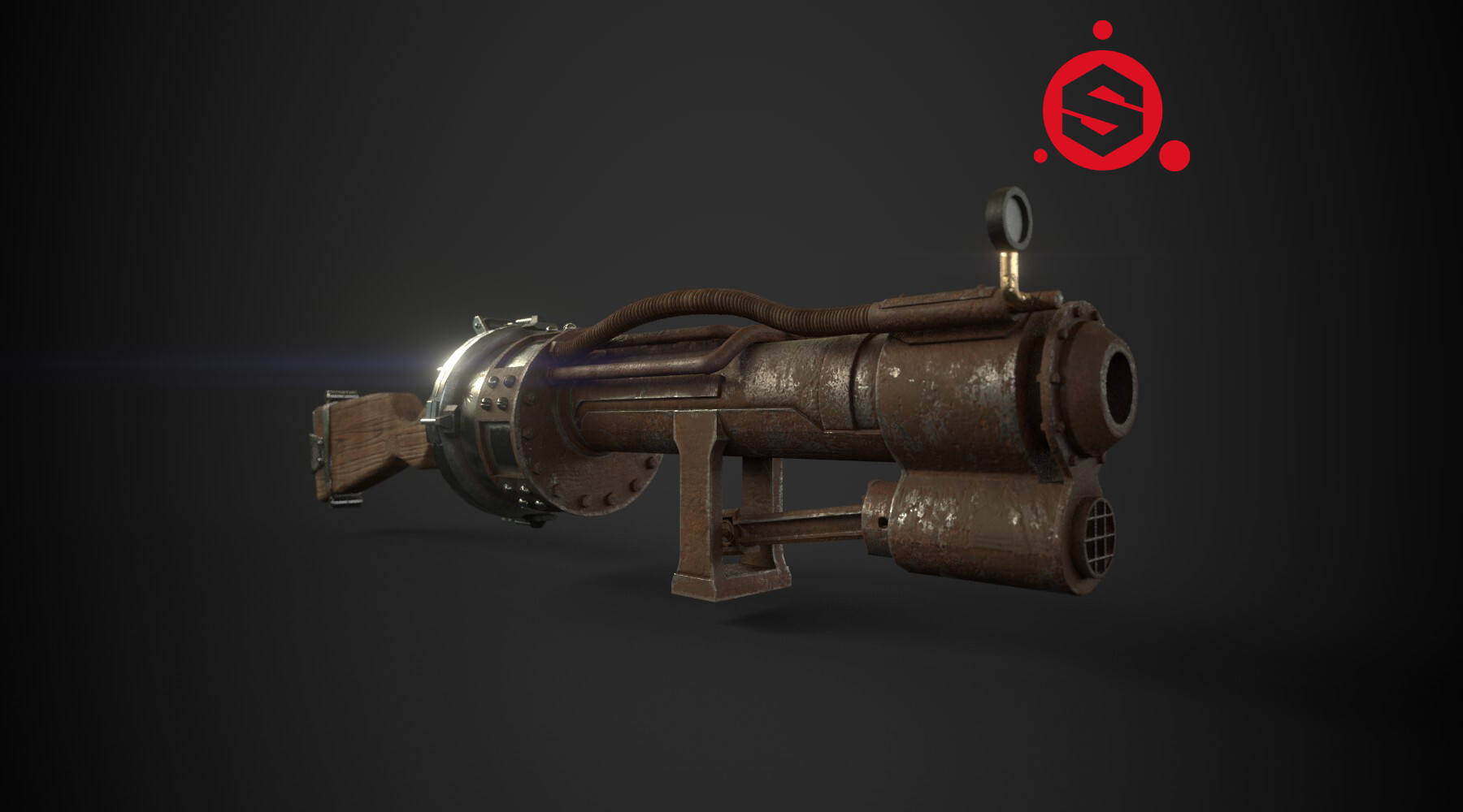ArtStation - Rail spike gun