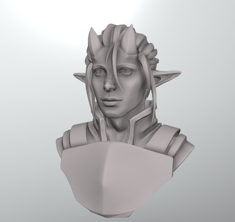 ArtStation - DnD Character bust Sculpt