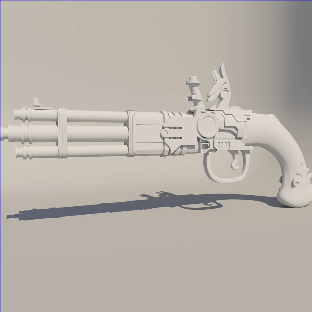 ArtStation - Gun concept model