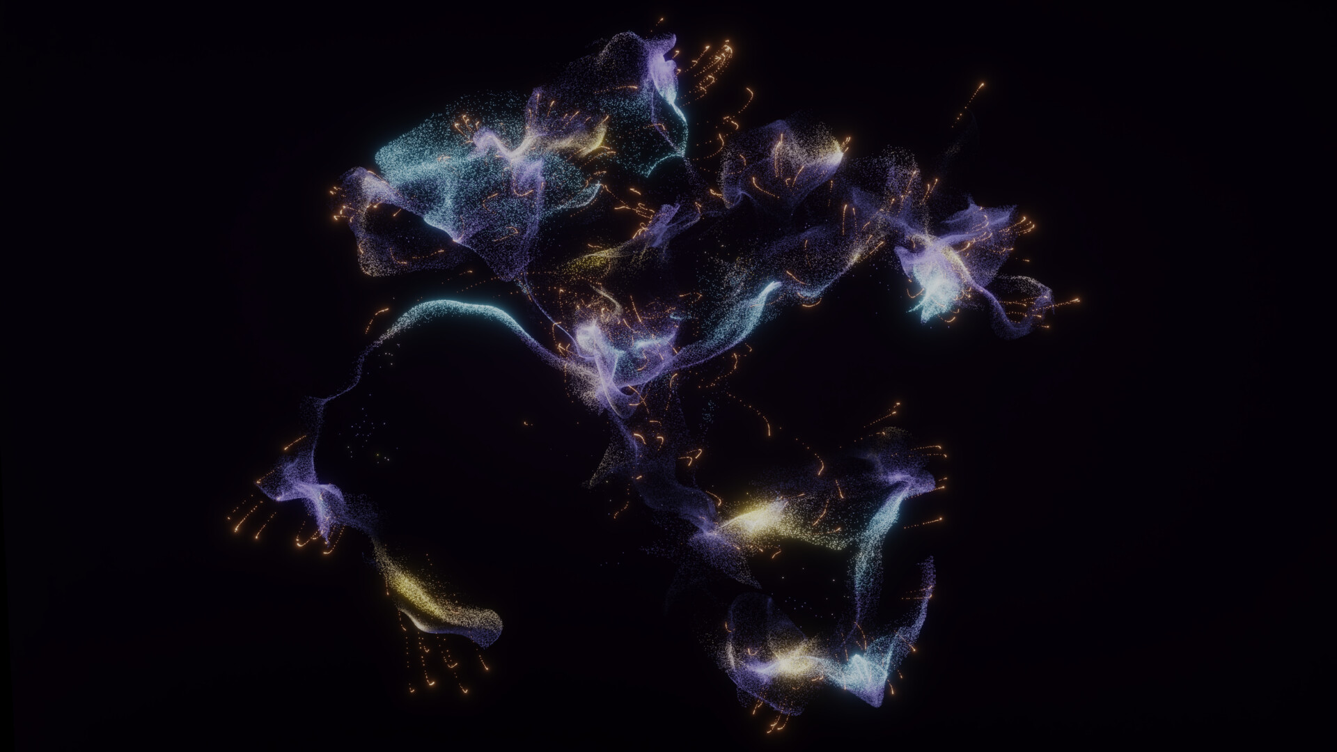 ArtStation - Glow Particles Simulation