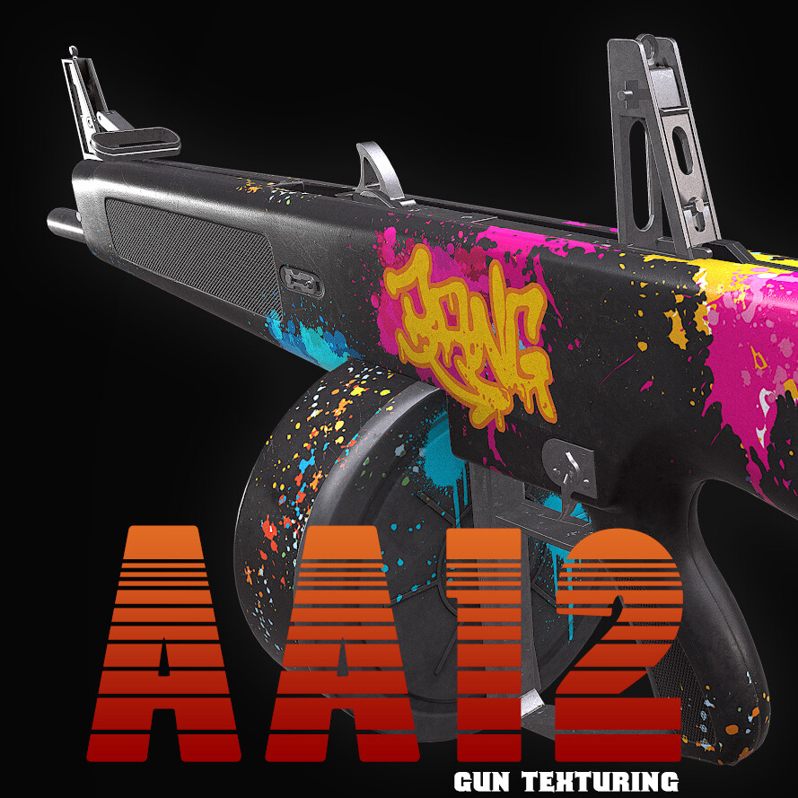 ArtStation - gun texturing