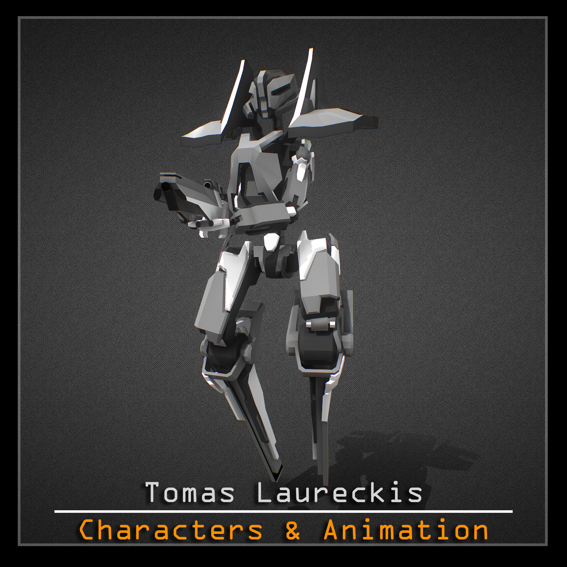 ArtStation - Knight Mecha | lowpoly indie game character