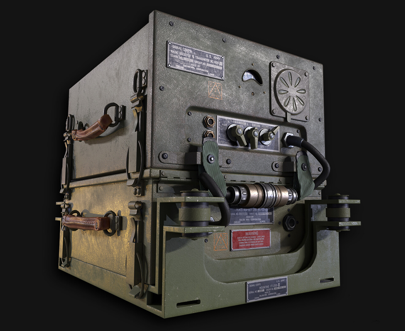 ArtStation - SCR-610 Signal Corps Radio