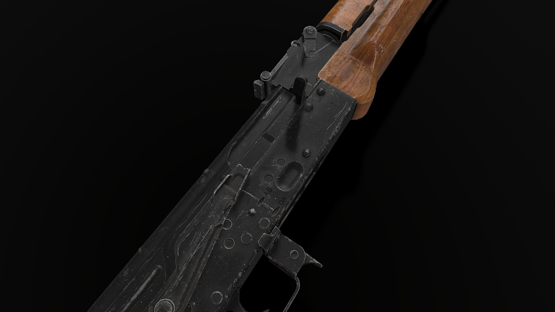 ArtStation - AKM assault rifle and hunting carbines VPO-136/VPO-209