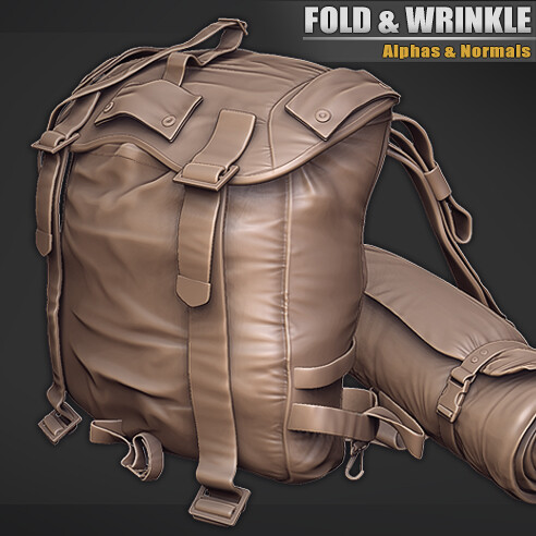 ArtStation - 60 Folds & Wrinkle Alphas
