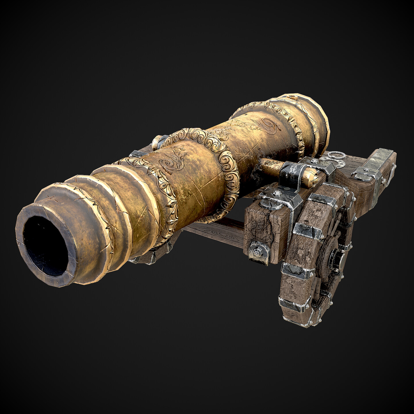 ArtStation - Medieval stylized cannon