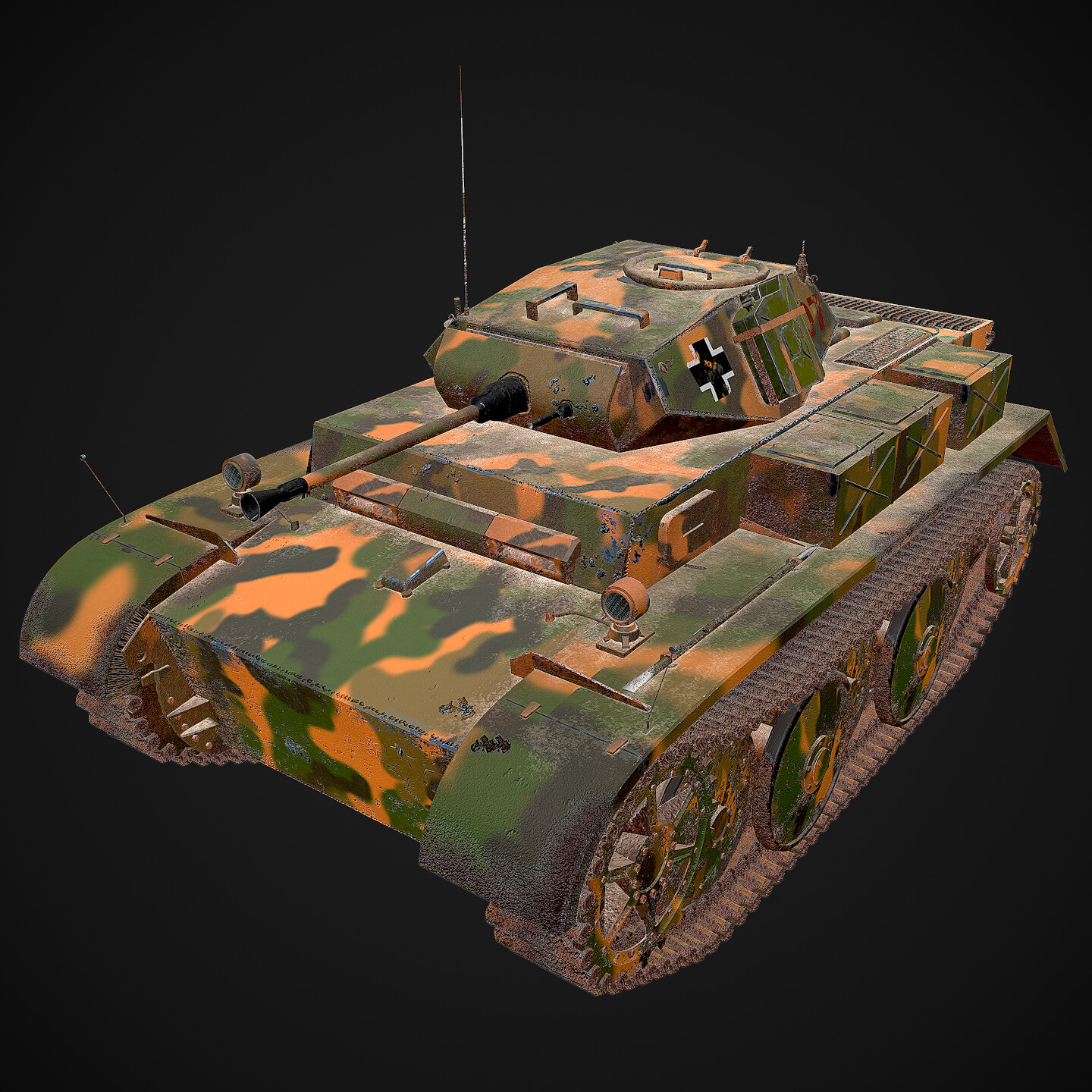 ArtStation - German reconnaissance panzer of the WW2 Luchs - codename ...
