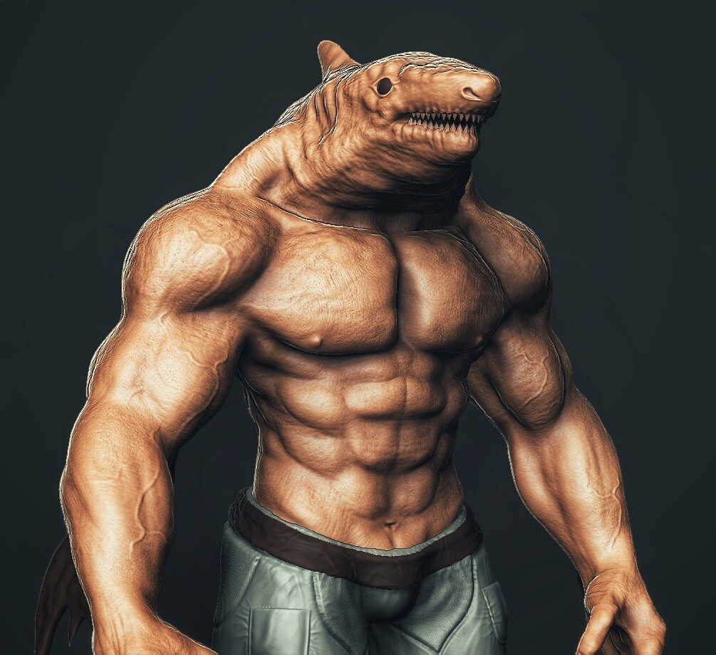 ArtStation - Shark Man