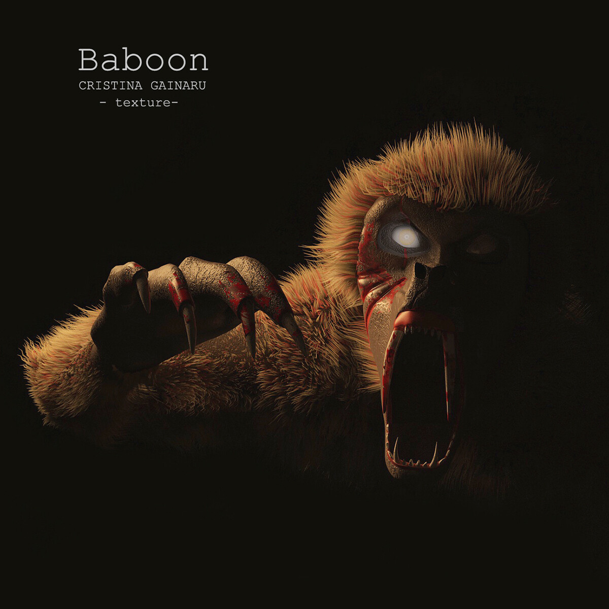 ArtStation - Character - Baboon_3Dsketch