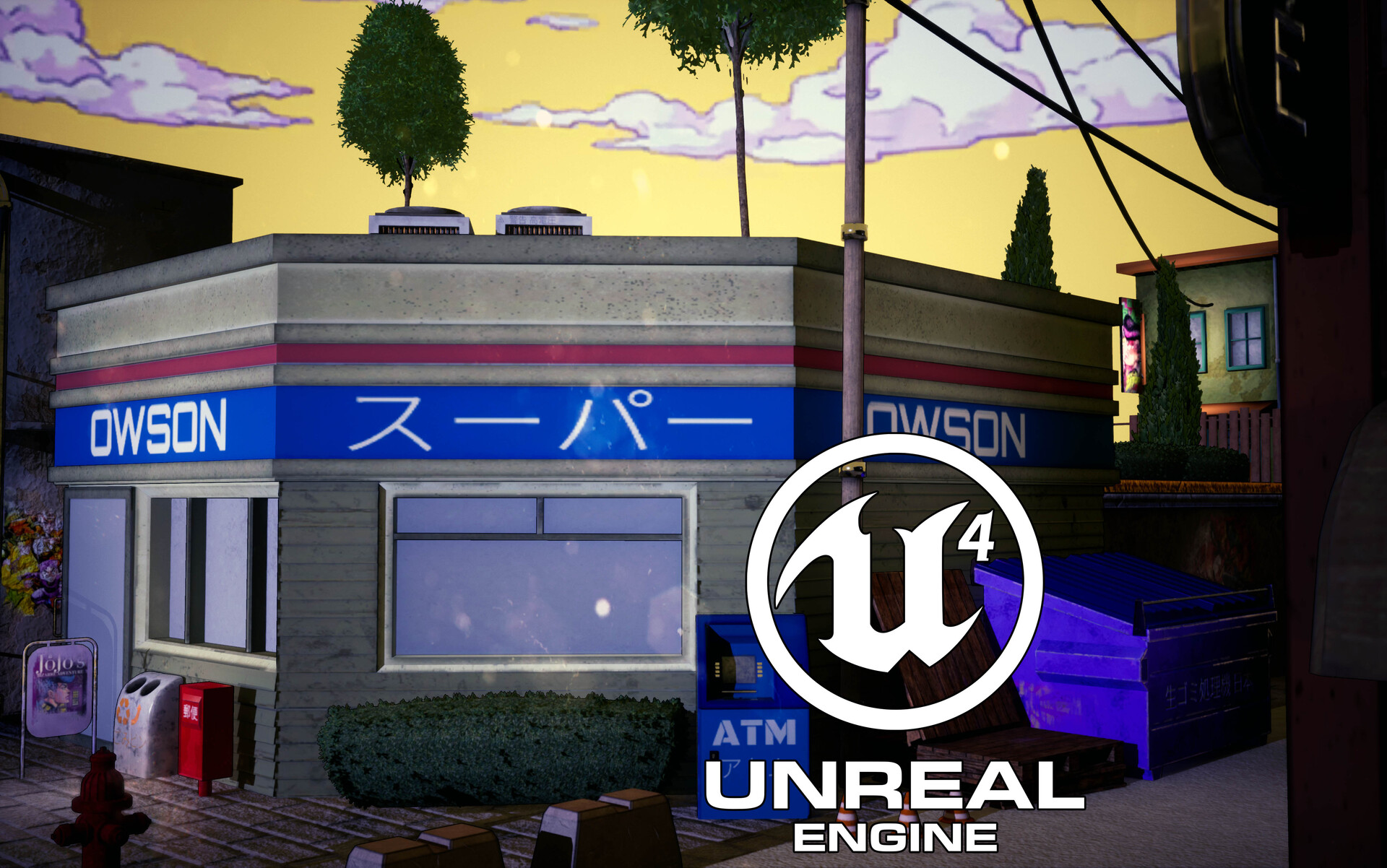 ArtStation - 'Morioh'- a JoJo's Bizarre Adventure Environment Scenery