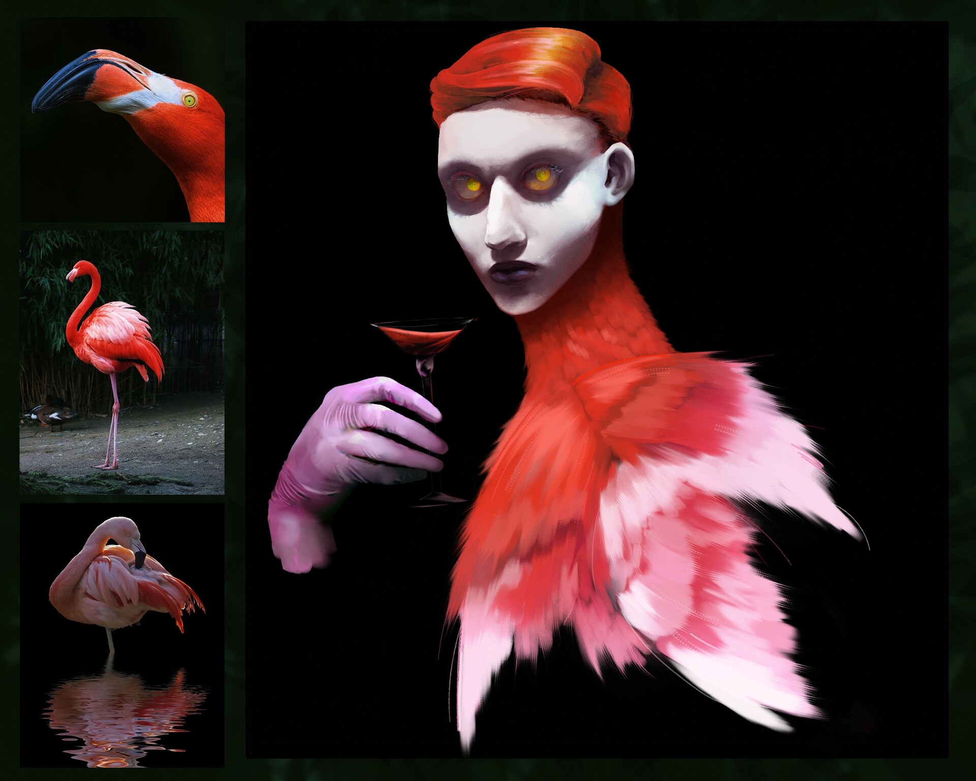 ArtStation - Flamingo man