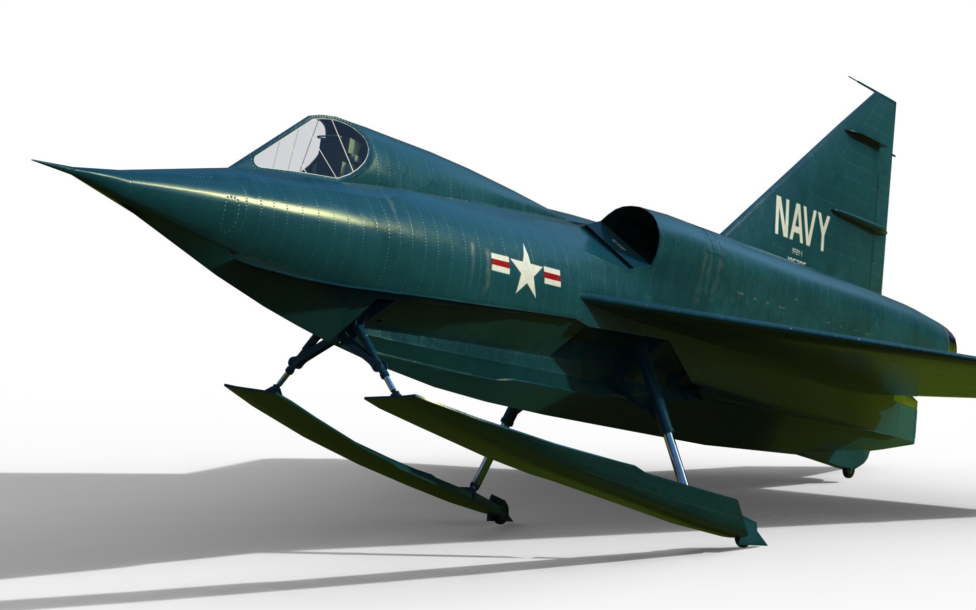 ArtStation - Convair YF2Y Sea Dart