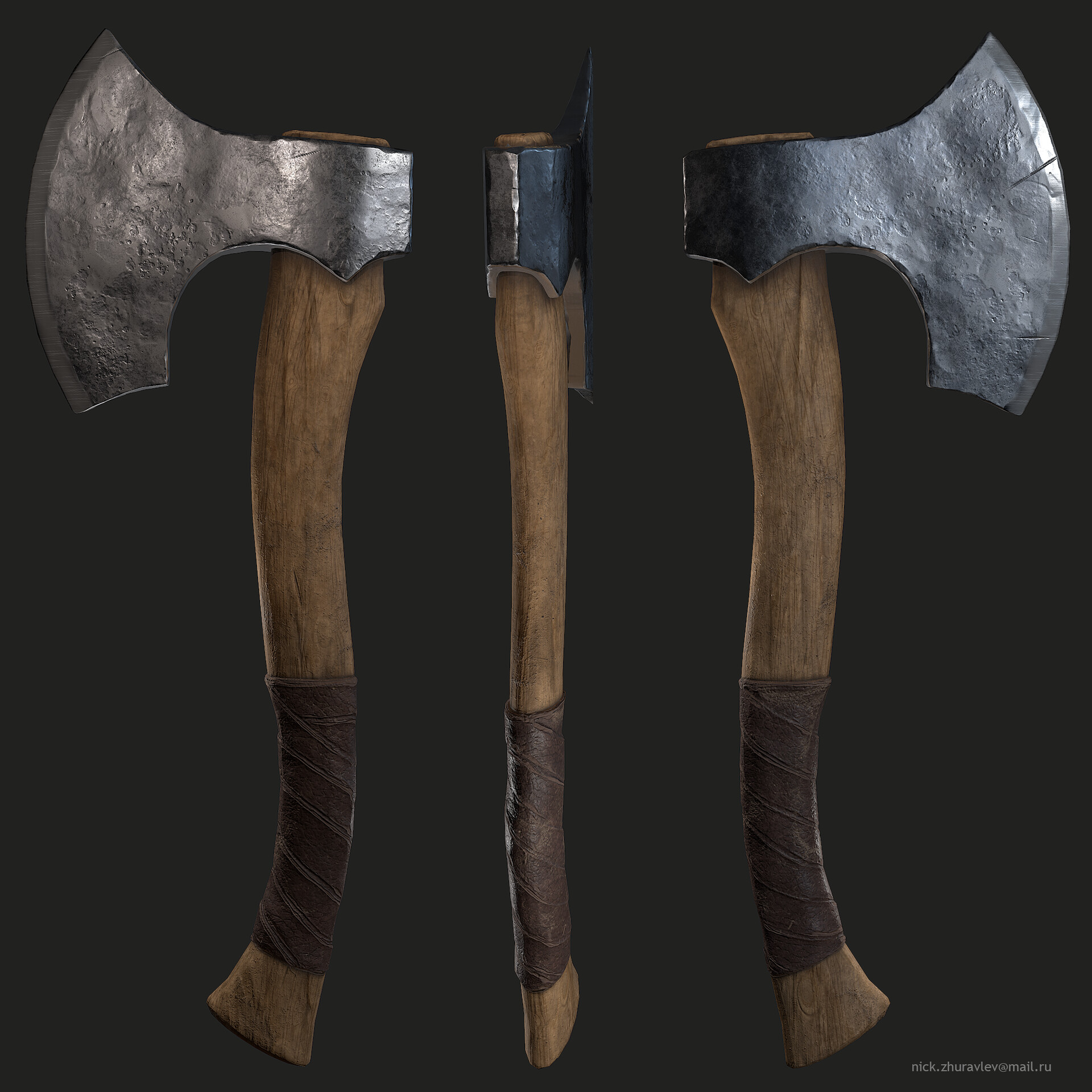 ArtStation - Game-ready axe model