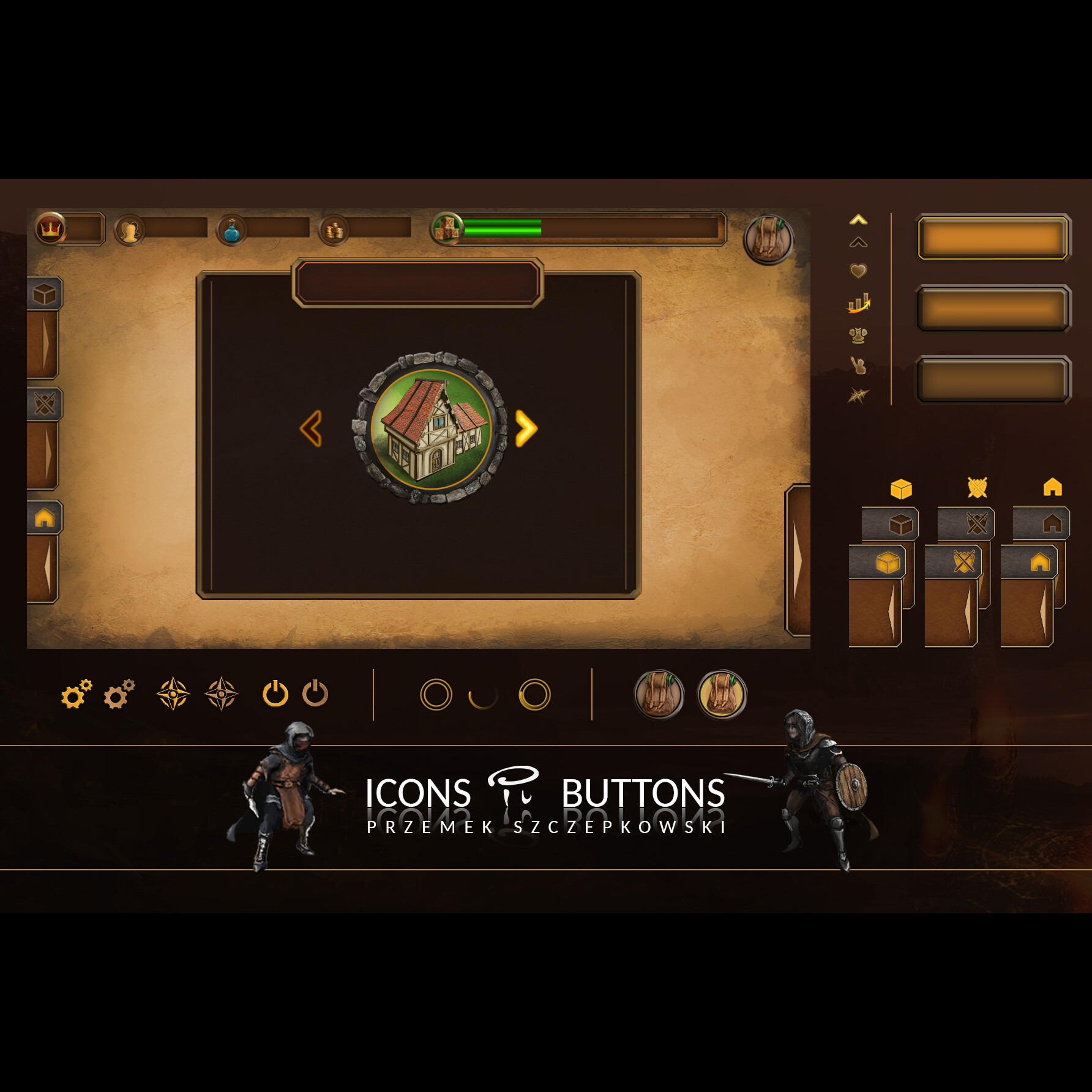 ArtStation - GUI | ICONS | BUTTONS 2