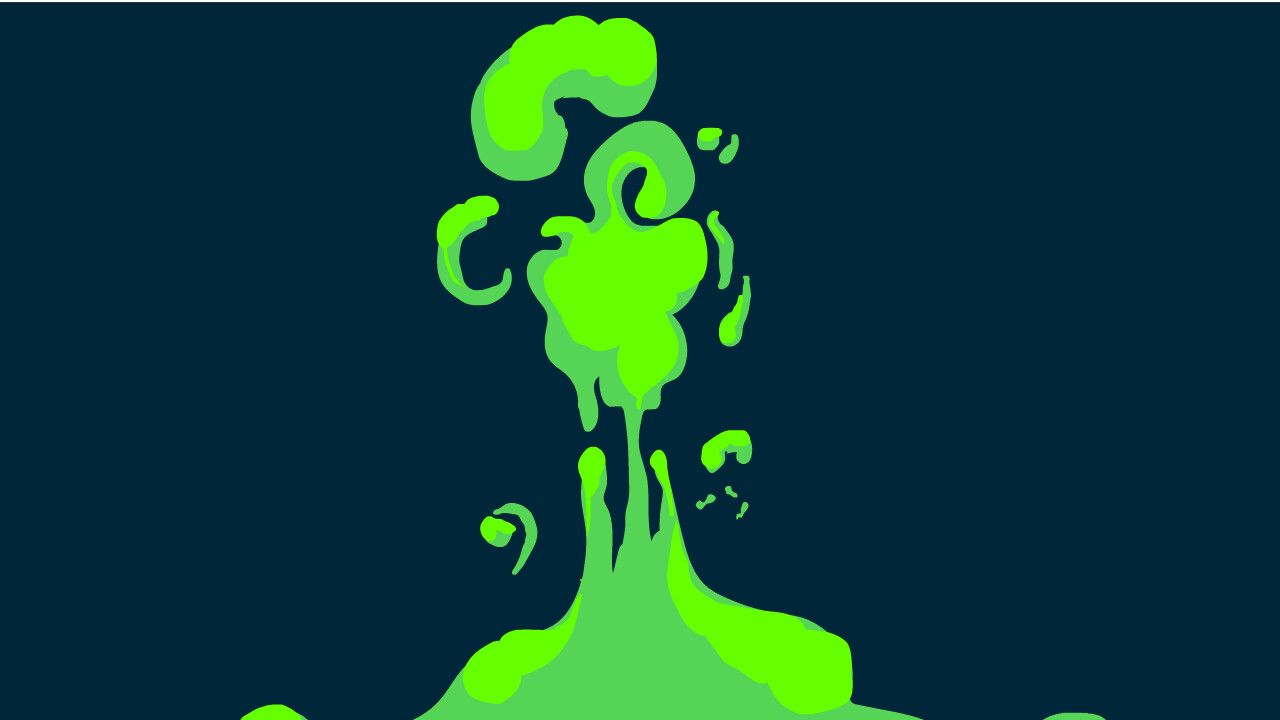 ArtStation - 2D vfx toxic fumes