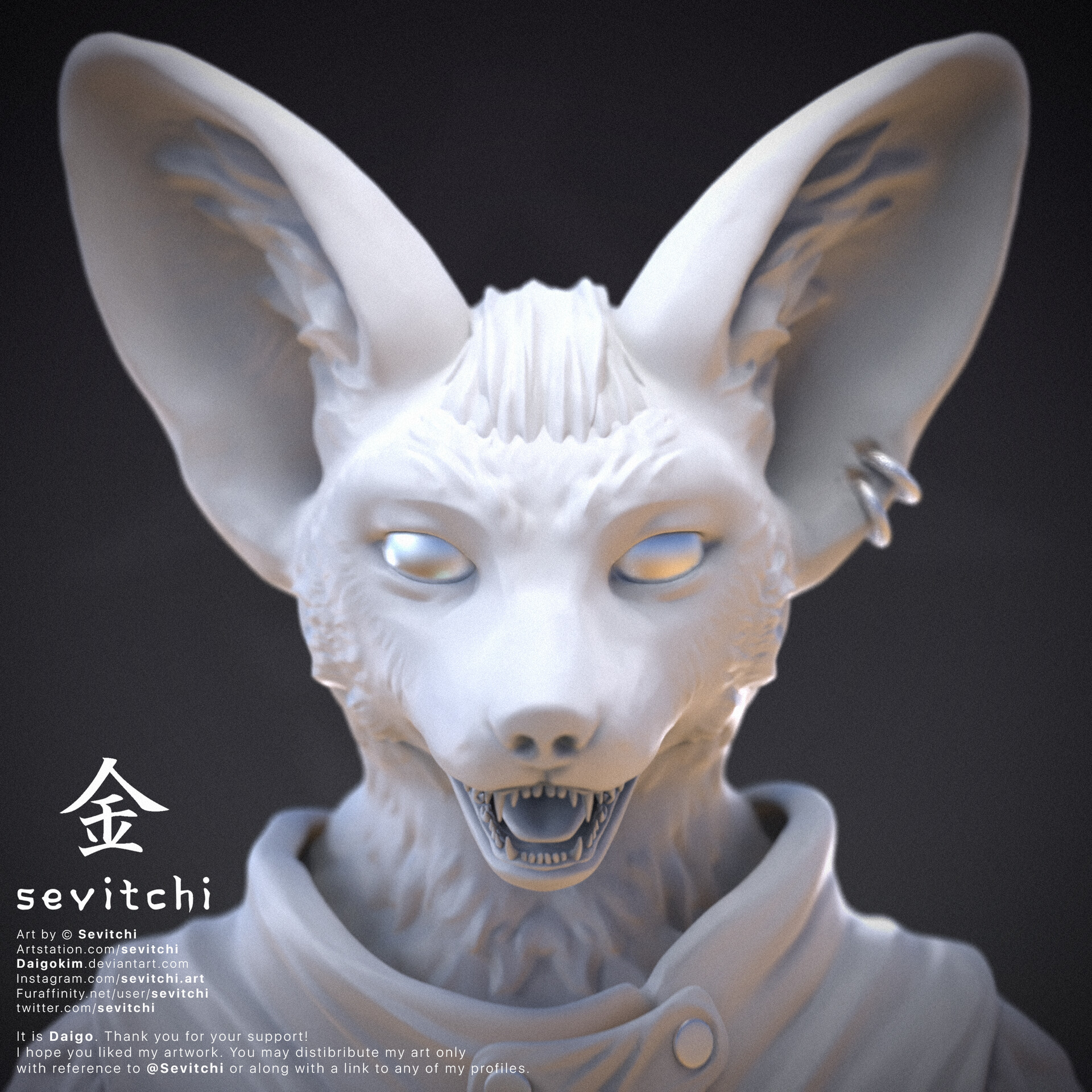 ArtStation - Anthro Fennec (OC)