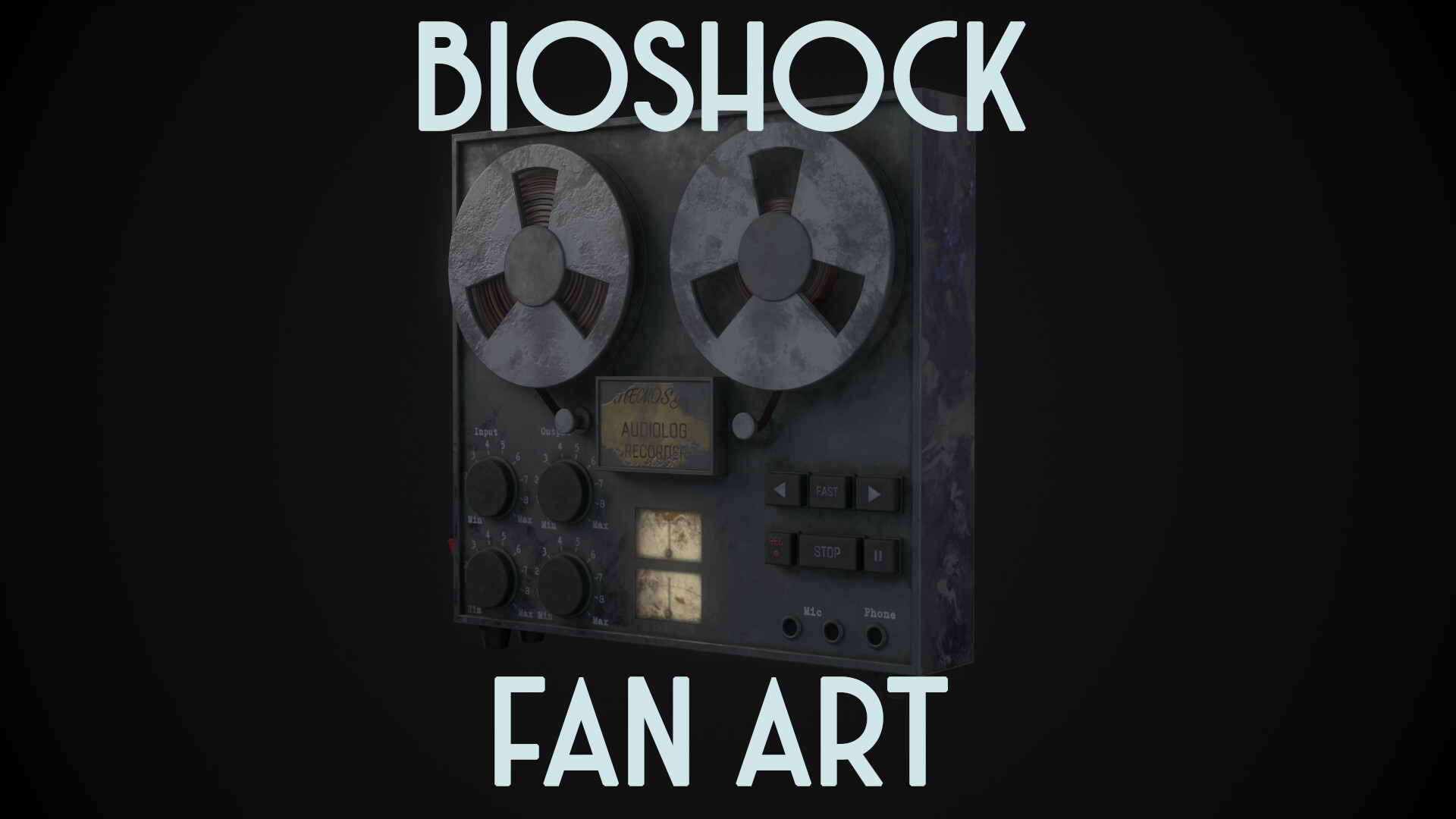 ArtStation - Bioshock Tape Recorder Fan Art