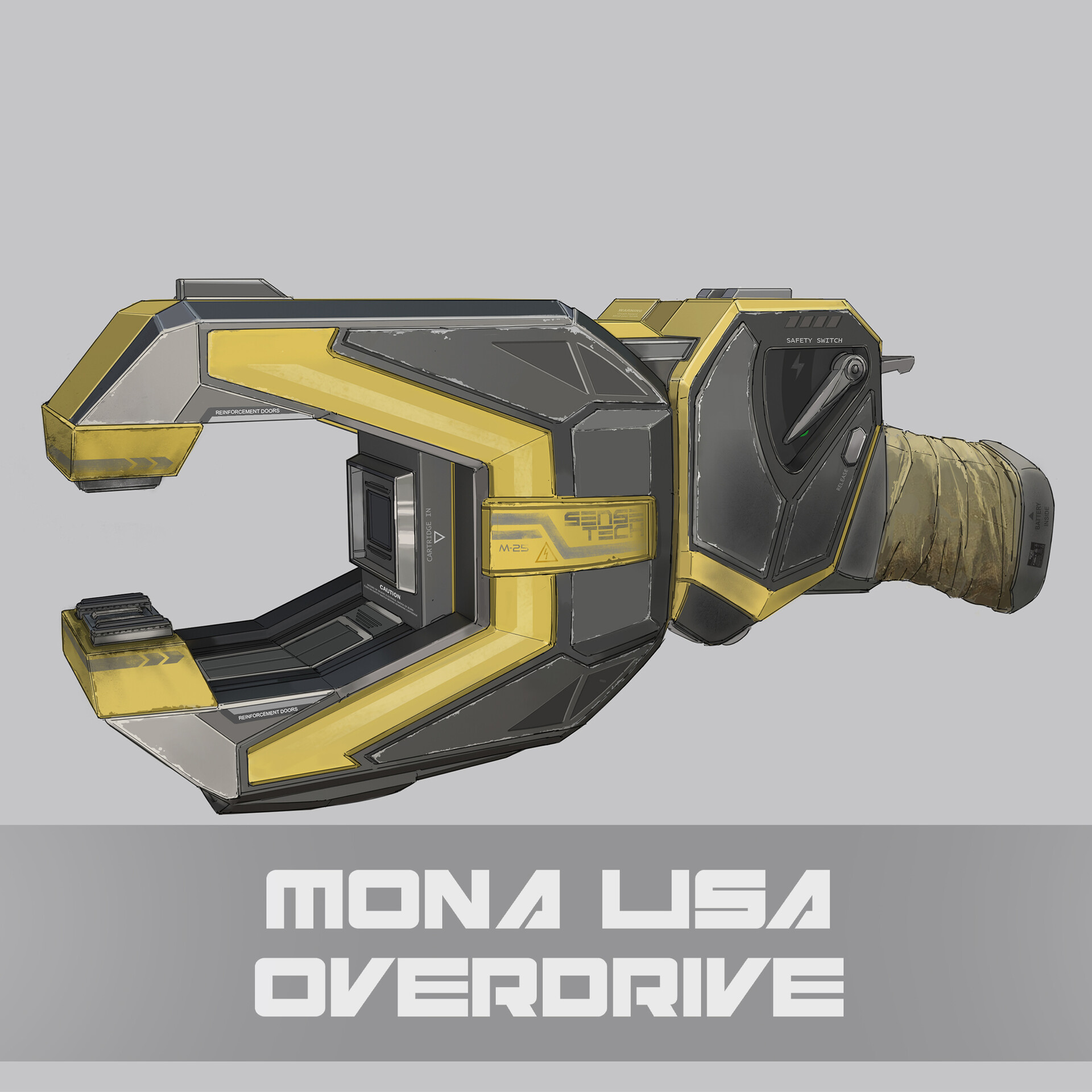 ArtStation - Monalisa Overdrive - M25 stun gun