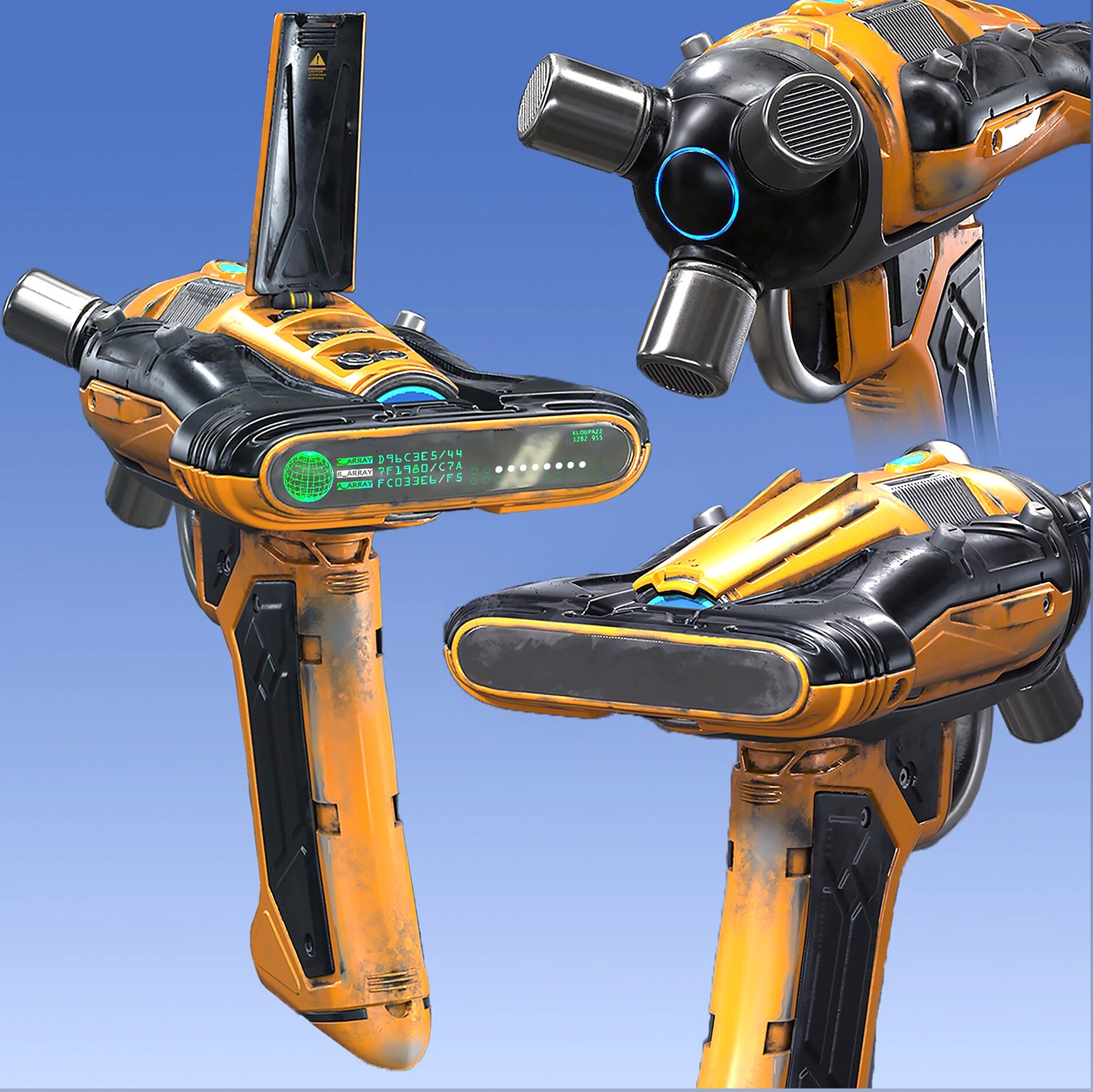 ArtStation - 3Dcoat Radiation gun